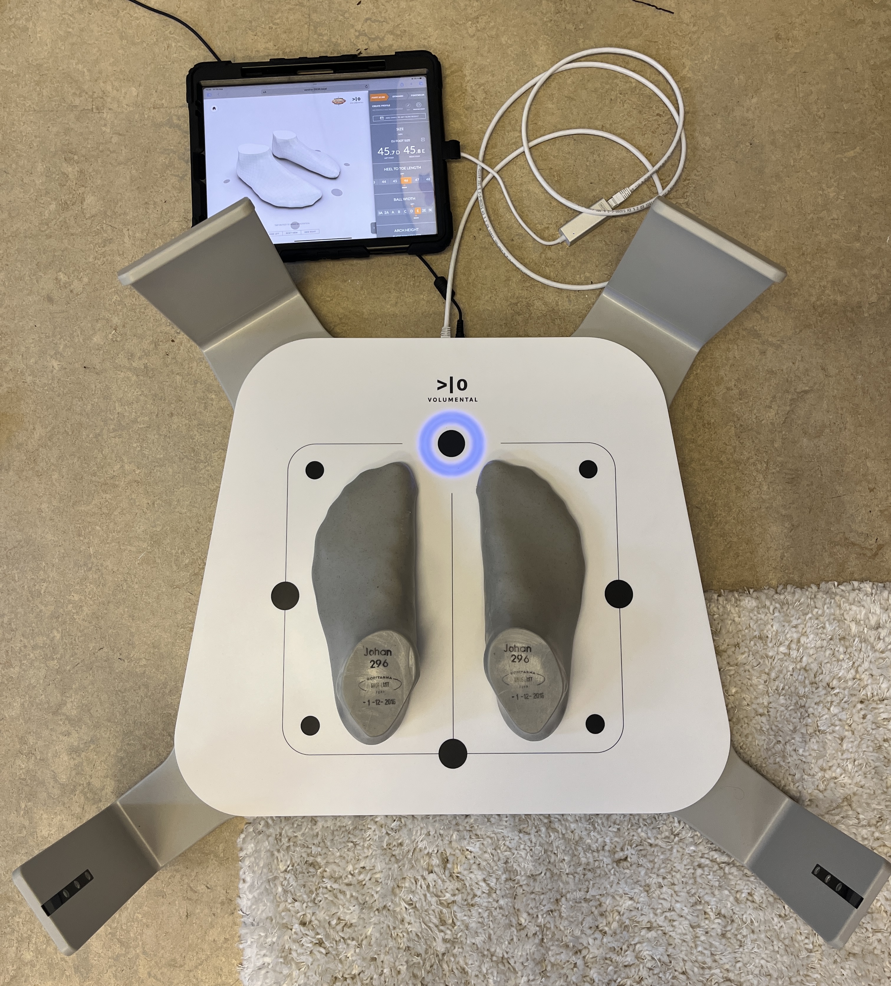 How to Hardwire the Scanner to a Tablet – Volumental Help